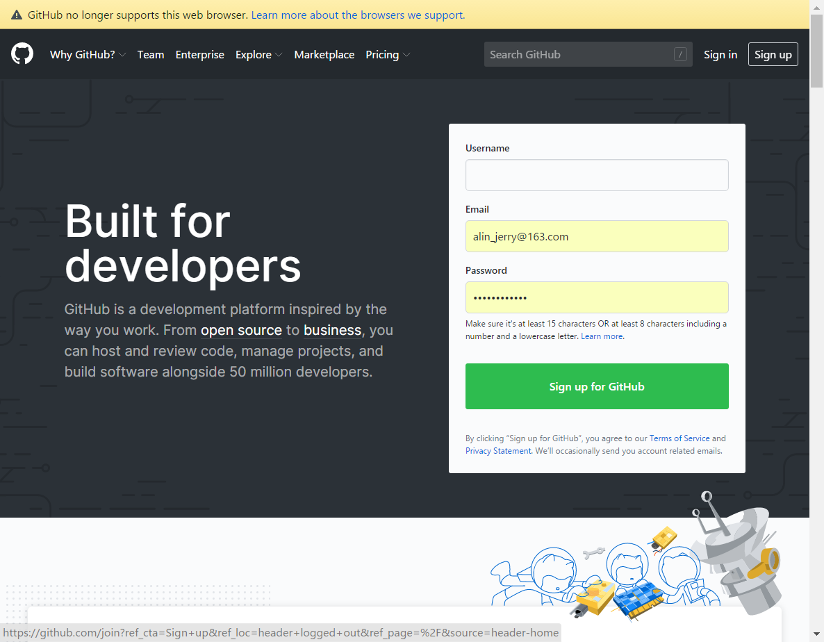 关于——GitHub注册问题详细解决步骤_github注册验证码输入框会出现复写-CSDN博客