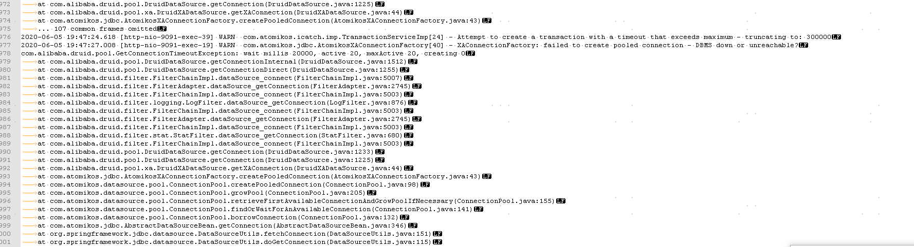 atomikos数据源连接超时和耗尽问题_atomikos 与 druidxadatasource-CSDN博客