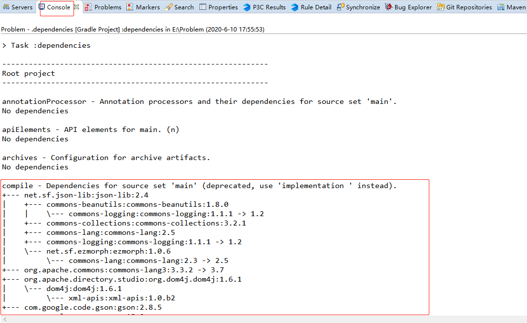 gradle查看jar包依赖排除jar版本冲突问题_dependencyinsight 怎么看-CSDN博客