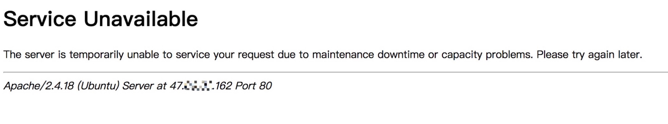 Linux --- Apache 下访问出现的 503 Service Unavailable_apache service ...