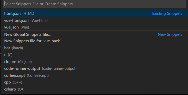 vs code如何创建代码片段_vs怎么把一段代码设置默认打开就有-CSDN博客