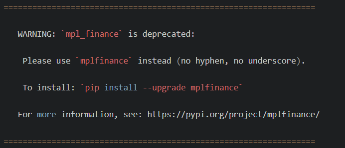 python3绘制股票K线图的那些坑【一】mpl_finance迁向mplfinance，以及plot独立窗口视图问题！_python ...
