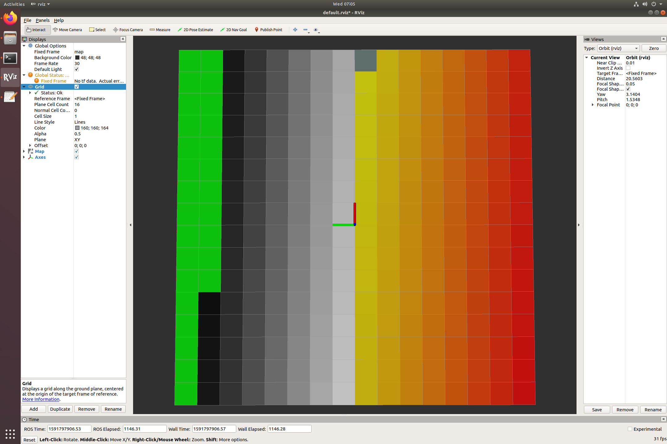 关于ROS的OccupancyGrid数据对应的地图颜色_ros occupancygrid-CSDN博客