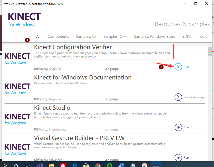 Kinect开发环境：win10 Kinect For Windows Sdk2 0 Opencv3 41 Vs2017环境配置 Windows Sdk 2 0 Csdn博客