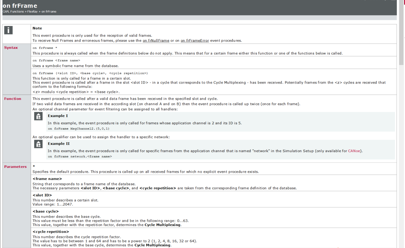 CAPL脚本中对Flexray事件的响应_on frframe newframe { } on frpdu newpdu { } on frs ...