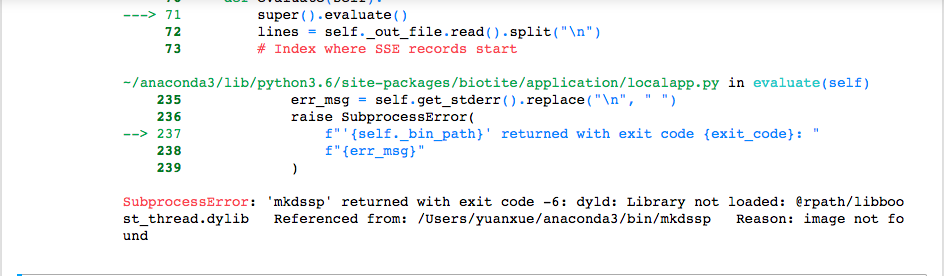 MacOS安装DSSP + SubprocessError:Library not loaded: @rpath/XXX.dylib错误_windows安装dssp-CSDN博客
