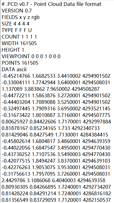 Python读取pcd点云文件_python中pcd文件是几通道-CSDN博客
