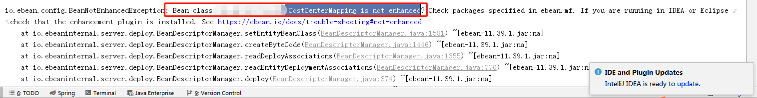 Ebean报错 xxx is not enhanced_check packages specified in ebean.mf.-CSDN博客