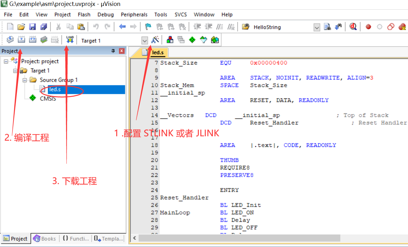 嵌入式系统stm32原理及应用-1.汇编实现LED灯闪_嵌入式单片机stm32原理及应用电子版-CSDN博客