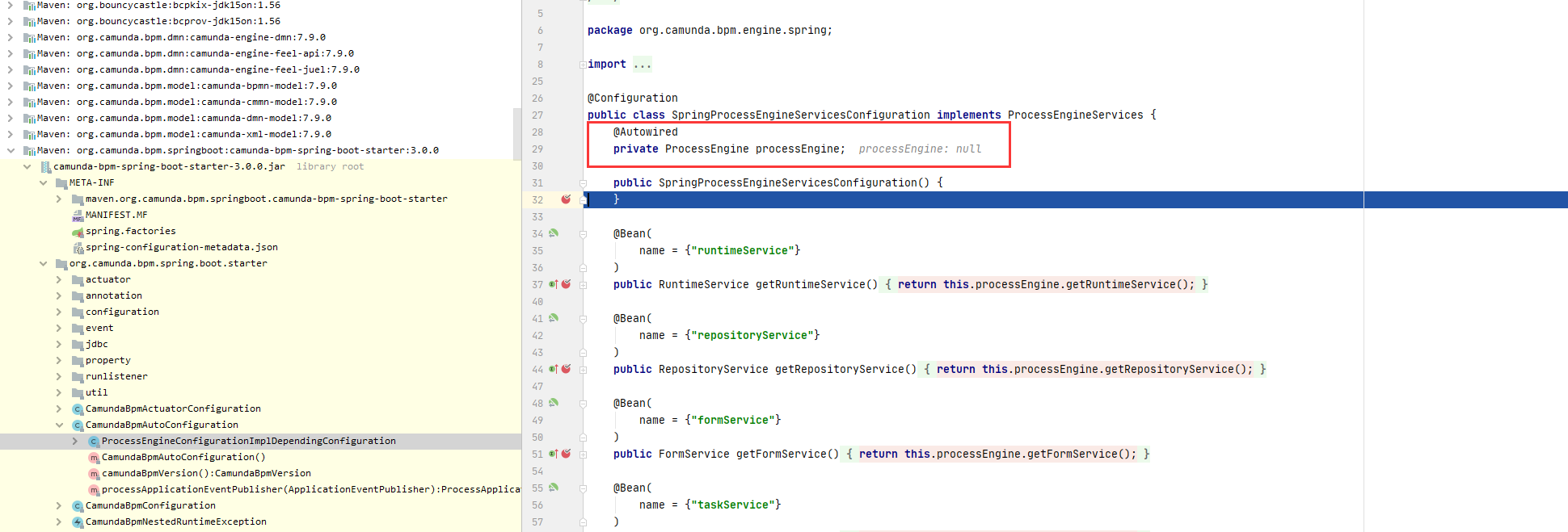 SpringBoot集成Camunda 启动失败_field transactionmanager in org.camunda.bpm.spring-CSDN博客