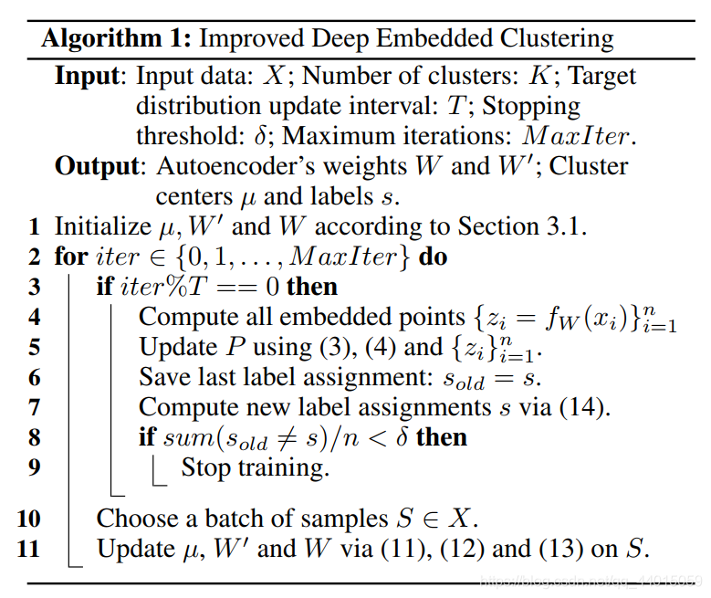 论文笔记:improved Deep Embedded Clustering With Local Structure