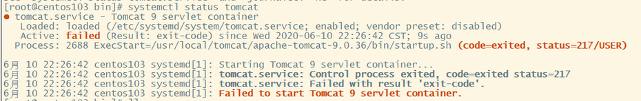 systemctl服务部署错误：code=exited, status=217/USER_elasticsearch.service ...