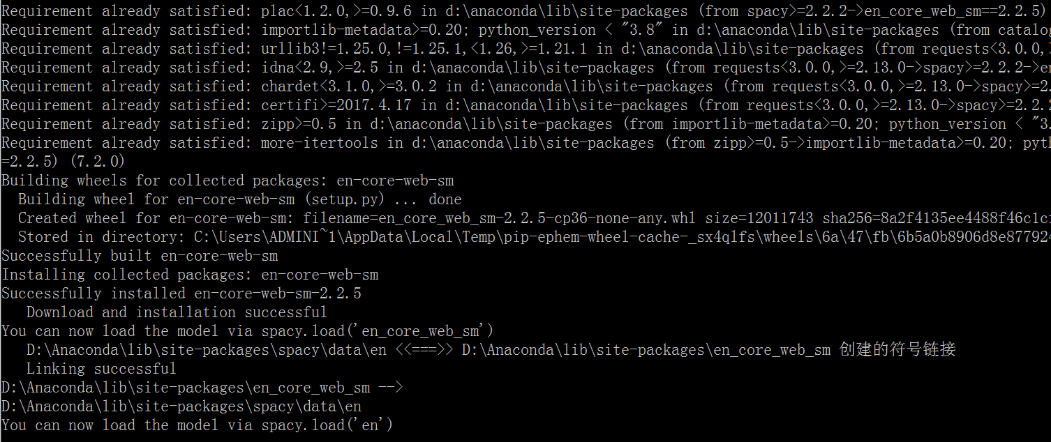 Python Spacy 导入 En 出现错误： Oserror Cannot Find Model En Csdn博客 