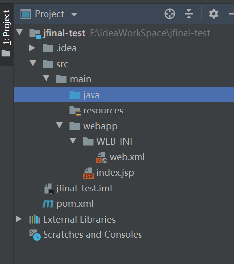 Jfinal学习 Idea创建jfinal项目简单例子jfinal创建文件 Csdn博客 