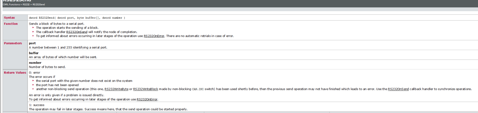 RS232 CAPL Functions / serial port configuration - Programmer Sought