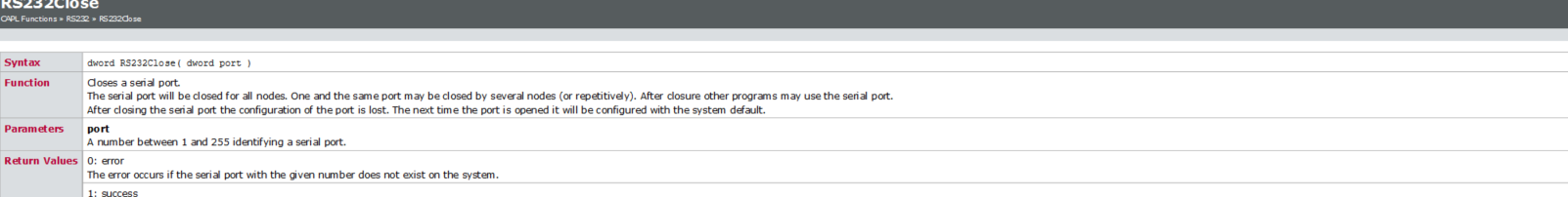 RS232 CAPL Functions / serial port configuration - Programmer Sought