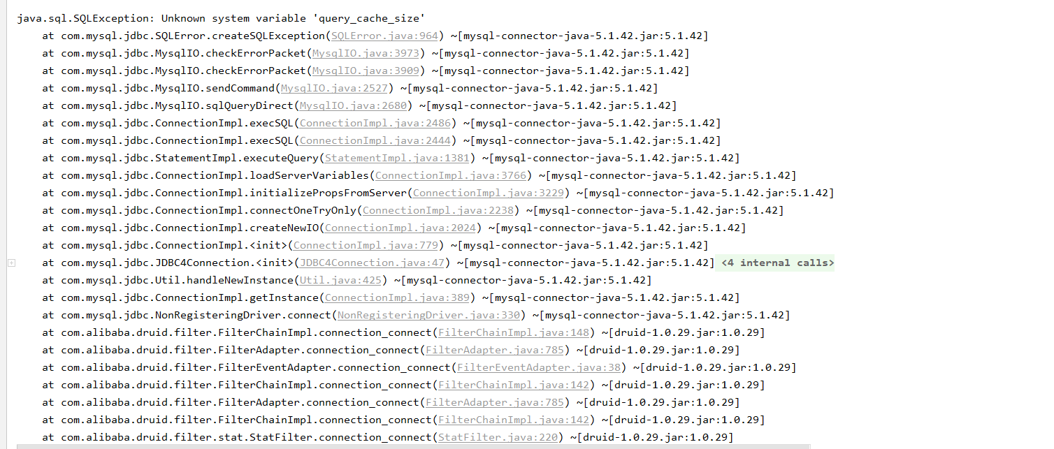 Mysql8 0对应druid和 Mysql Connector Java 版本需要升级 Mysql8对应的druid版本 Csdn博客