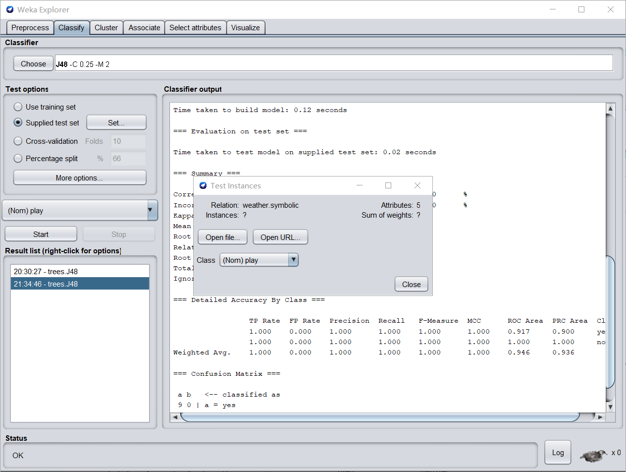 weka操作实现决策树算法中打球与天气的关系_基于weka的决策树模型预测打球与天气的关系-CSDN博客