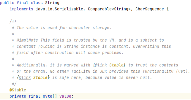 关于string底层使用的是char数组还是byte数组以及一点string面试问题 String为什么有的是char数组有的是byte数组
