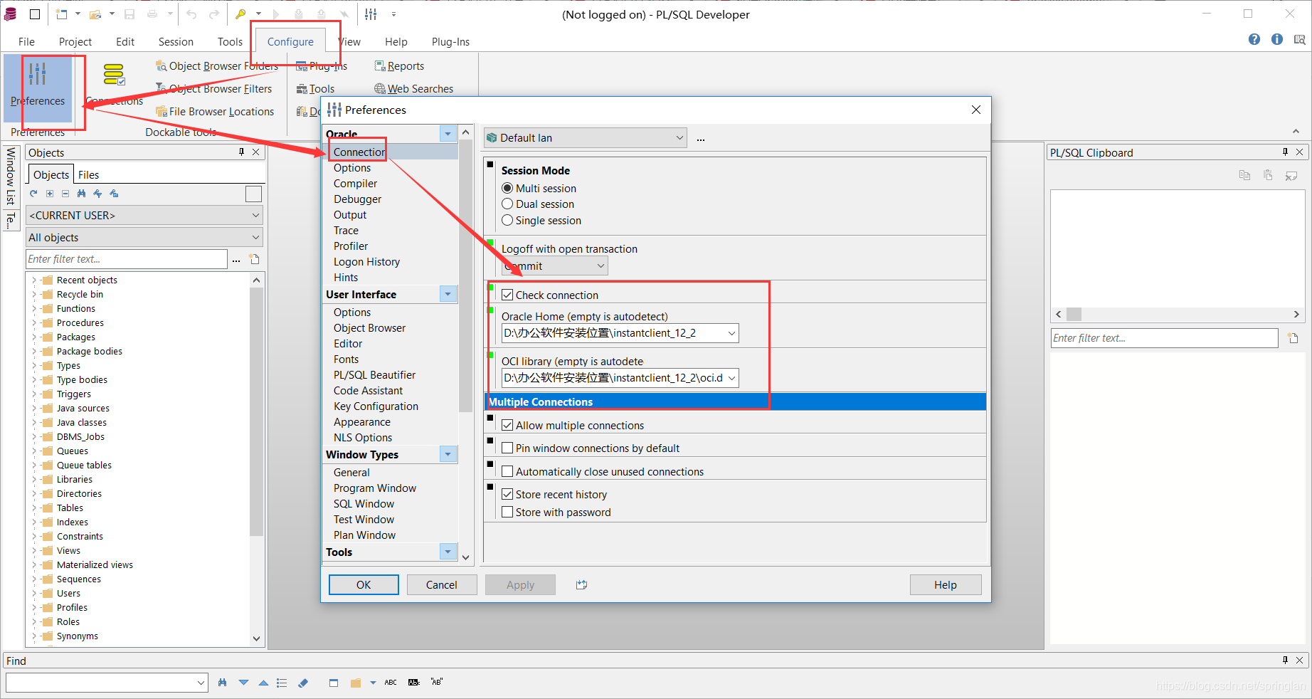 没有安装oracle数据库的时候如何直接使用plsql连接数据库 Plsql 不装oracle 数据库怎样访问数据库 Csdn博客