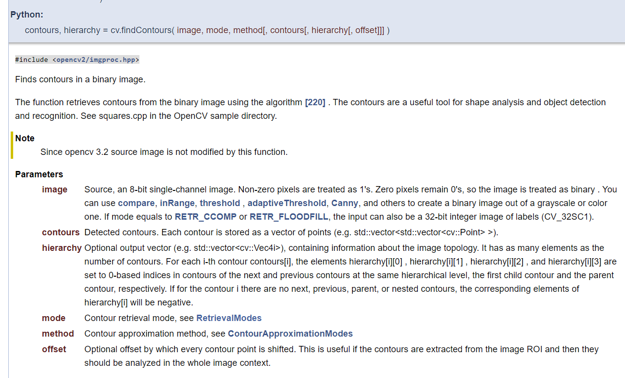 [OpenCV] cv.findContours()中的mode、 hierarchy参数效果详解_opencv hierarchyc++-CSDN博客