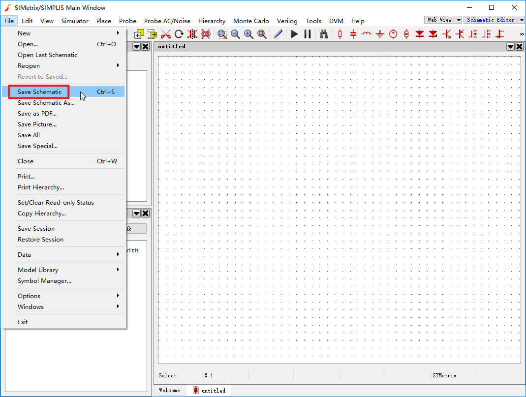 SIMetrix教程-002.快速开始一个仿真_simetrix怎么搭个简单的仿真-CSDN博客