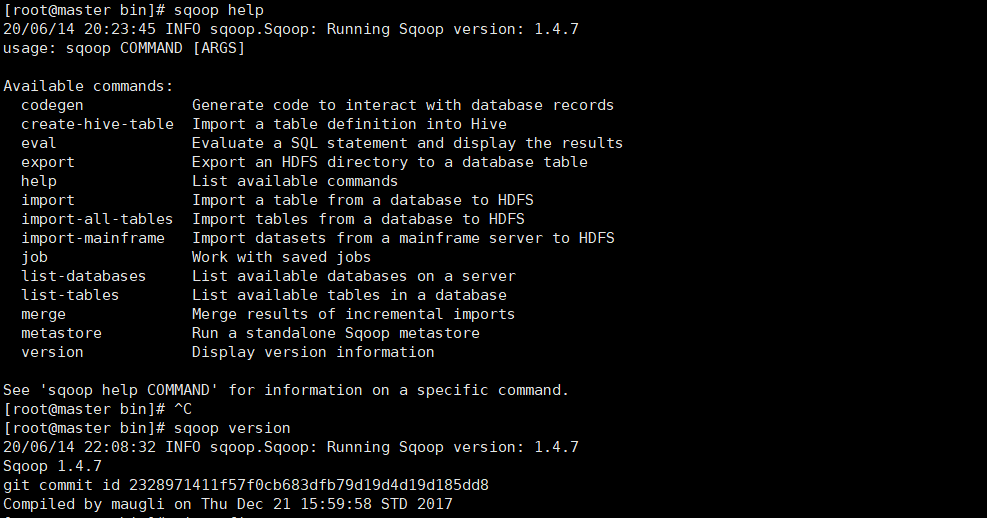 解决安装sqoop后出现一些警告提示_info sqoop.sqoop: running sqoop version: 1.4.7 mis-CSDN博客