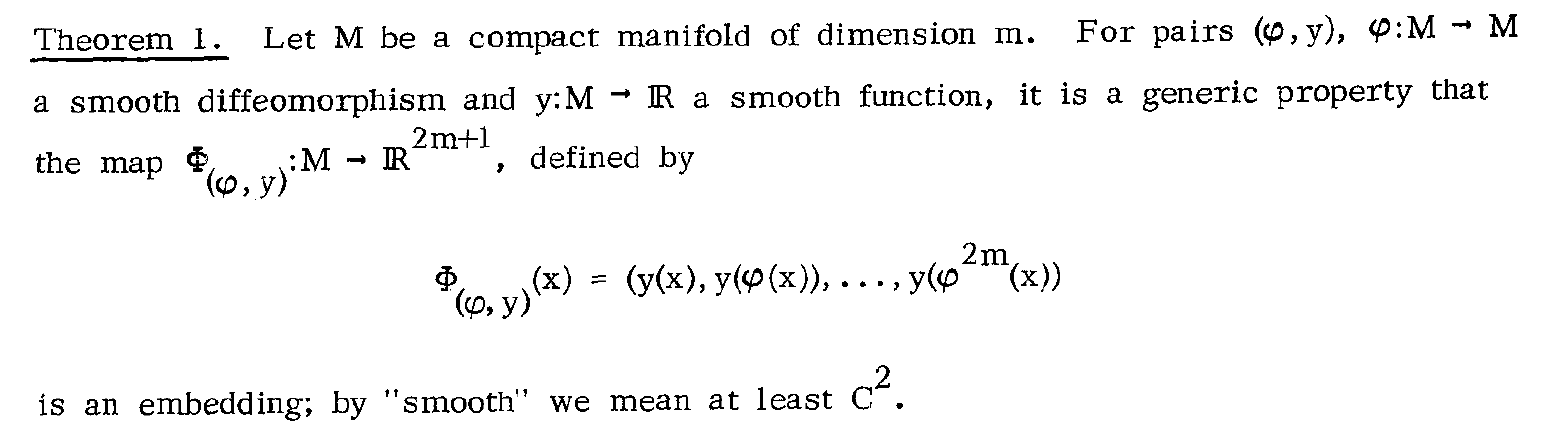 Takens 定理_takens嵌入定理-CSDN博客