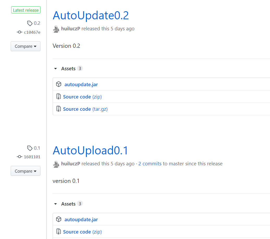 利用github release实现客户端程序的版本控制和自动更新_github release api-CSDN博客