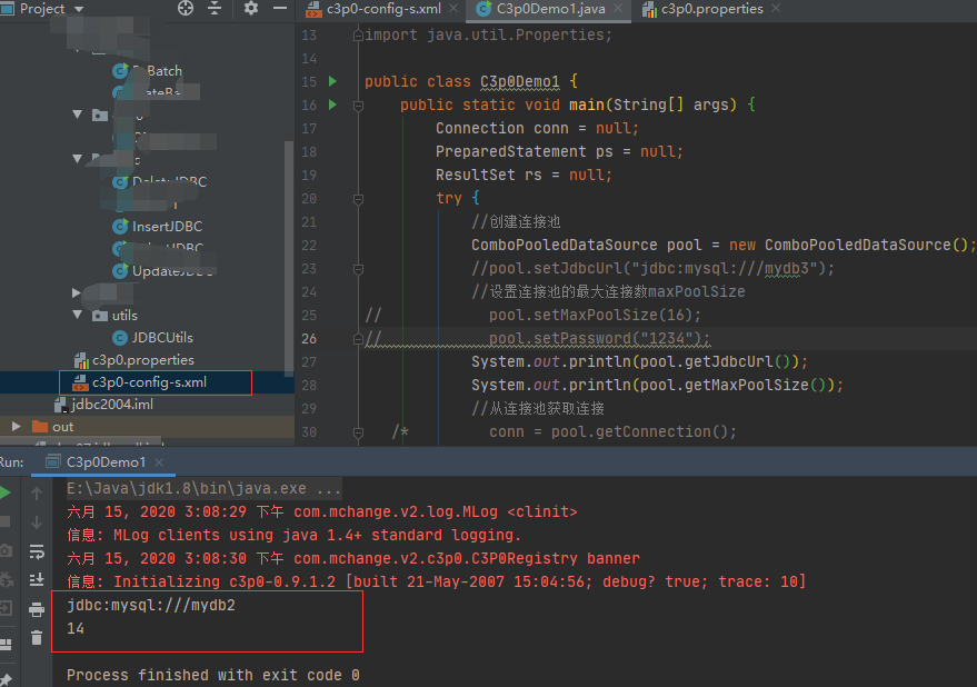 C3P0数据库连接池的三种配置方式以及访问数据库的简单实现_c3p0连接池配置-CSDN博客