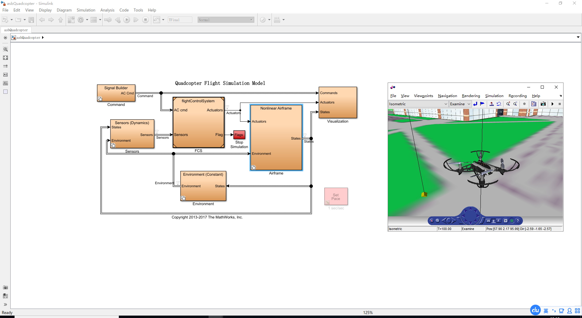 四旋翼飞行器（QuadCopter--Parrot mini drone）—— 基于模型设计（Model Based Design ...