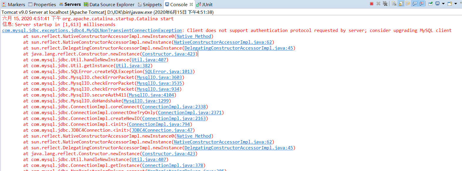 Eclipse连接mySQL（亲测经历的错误）解决方法_eclipse client does not support authentication pro-CSDN博客