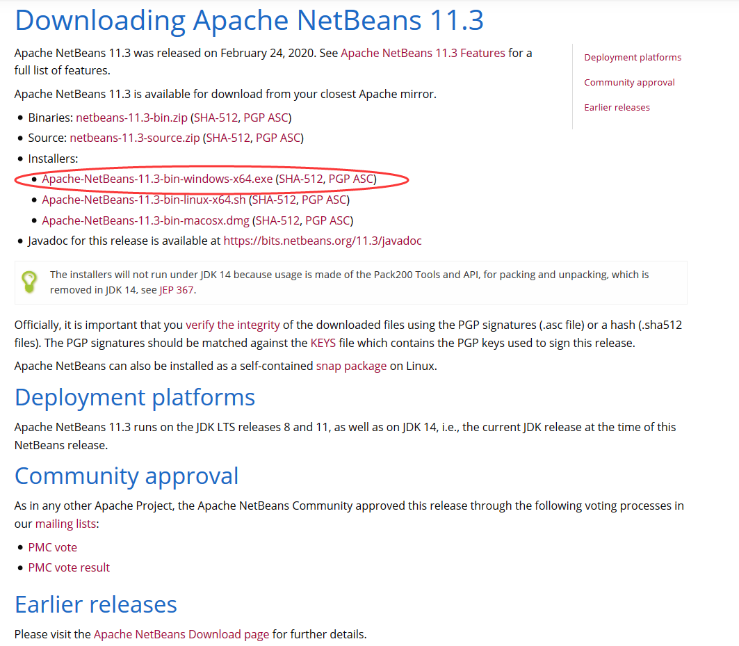 安装IDE（使用Apache NetBeans 11.0作为集成开发环境）_netbeans ide download-CSDN博客