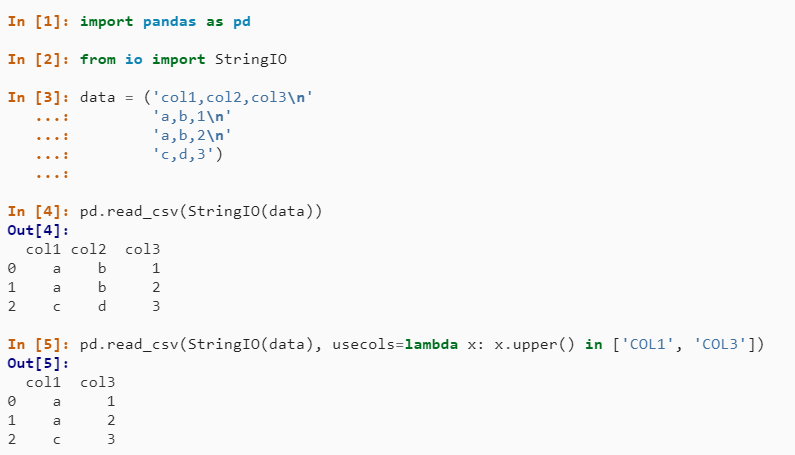 Pandas中read_csv()方法参数用法介绍之一_read csv string-CSDN博客