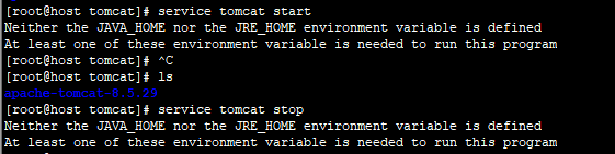 搭建虚拟机Tomcat环境启动报错：Neither the JAVA_HOME nor the JRE_HOME environment variable is defined_虚拟机启动 ...