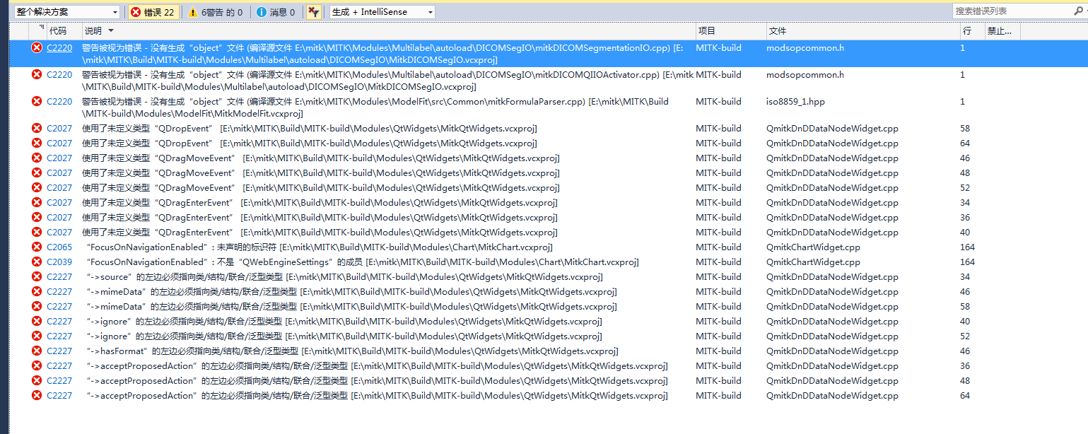 MITK编译过程中遇到问题的解决_mik 编译 没有例子-CSDN博客