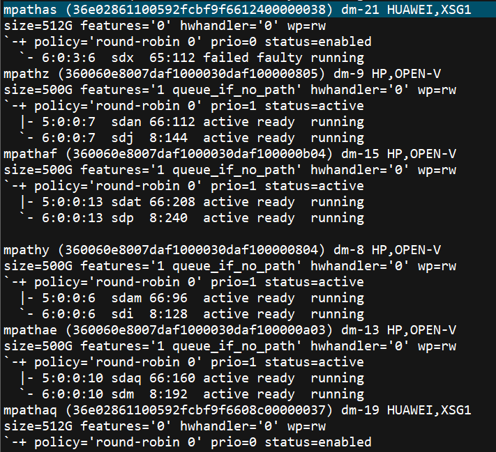 Linux multipath多路径报错故障处理_failed faulty running-CSDN博客