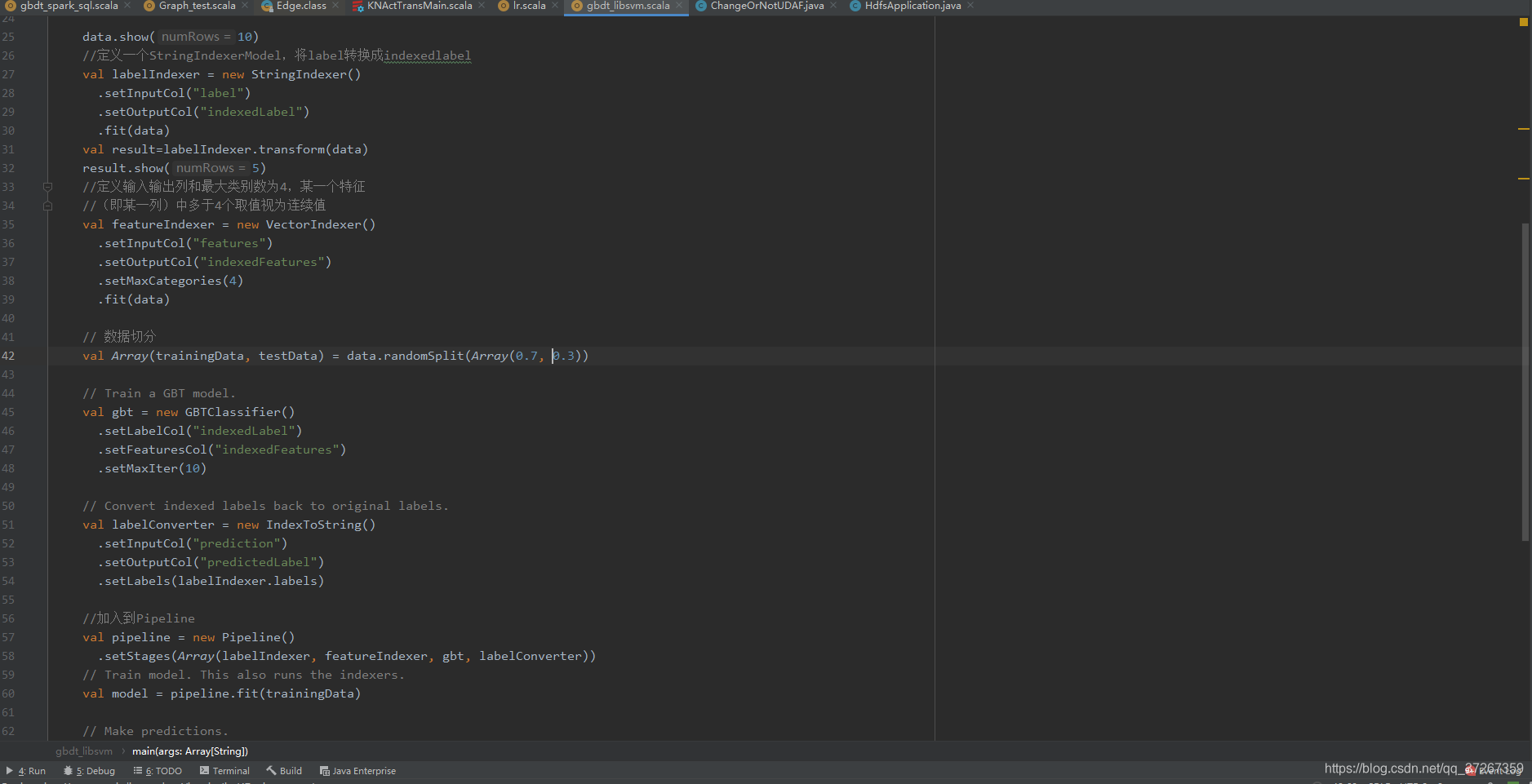 基于spark Mlgbdt Scala实现 Libsvm训练集和普通训练集spark Master Libsvm Csdn博客