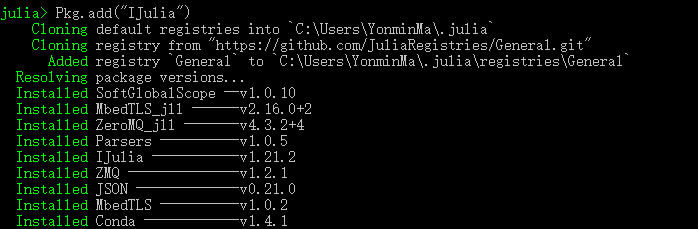 Julia的安装及配置jupyter Notebook Csdn博客