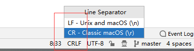 idea 左下角 CRLF,LF,CR的意思和区别_idea crlf-CSDN博客