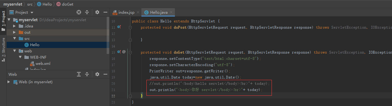 hualinux servlet 2.6： IDEA 2020.1 建立简单的servlet_idea2020.1.2的servlrt-CSDN博客