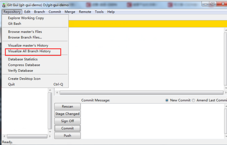 Git Gui 的可视化操作_git gui unstaged changes-CSDN博客