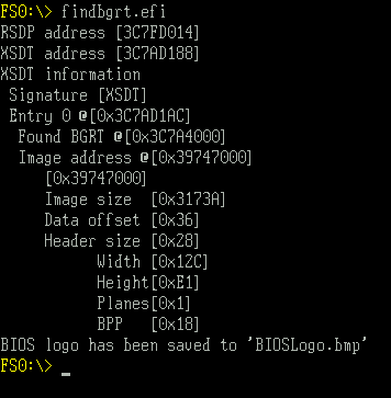 Step to UEFI (137） 通过 BGRT 取得当前系统的 LOGO_acpi bgrt-CSDN博客