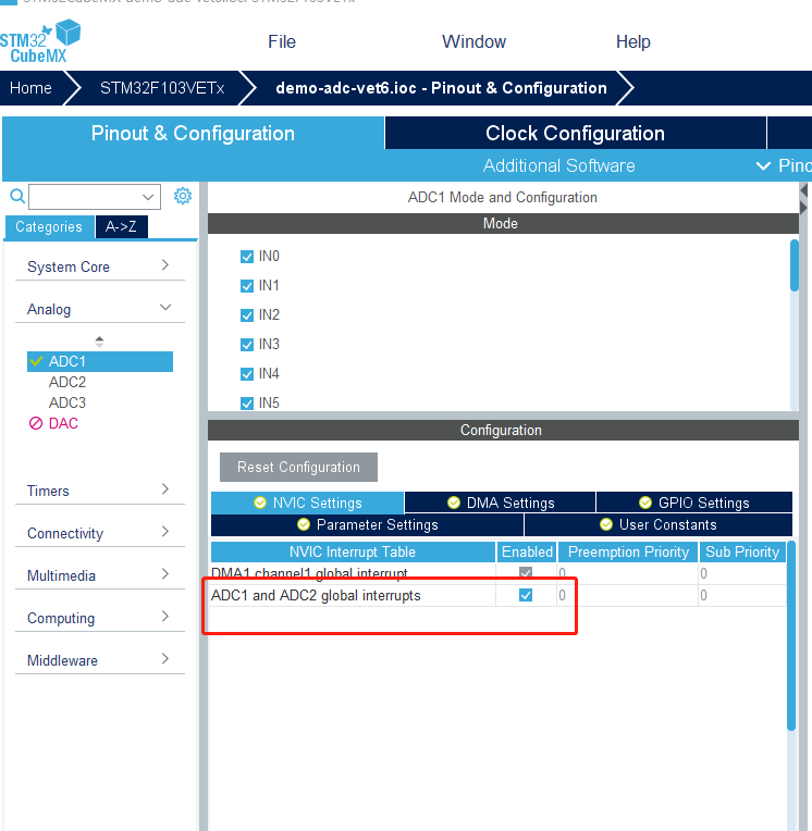 STM32在cube下配置多通道ADC利用DMA方式_ani引脚-CSDN博客