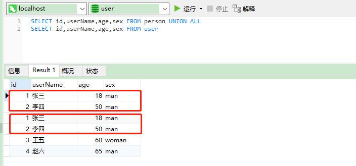 Mysql中的union和union all的区别_mysqlunion和union all区别-CSDN博客