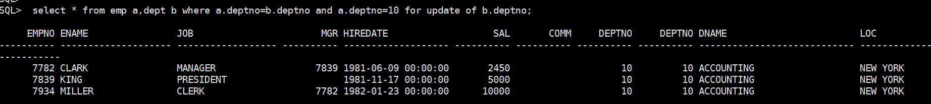 Oracle 的for update行锁_oracle中for update skip locked-CSDN博客