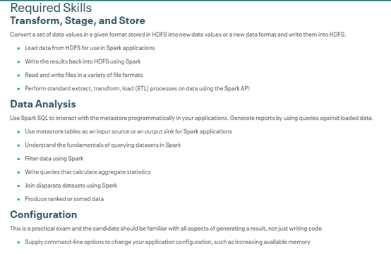CCA Spark and Hadoop Developer Exam(CCA175)考试介绍_cca175有用吗-CSDN博客