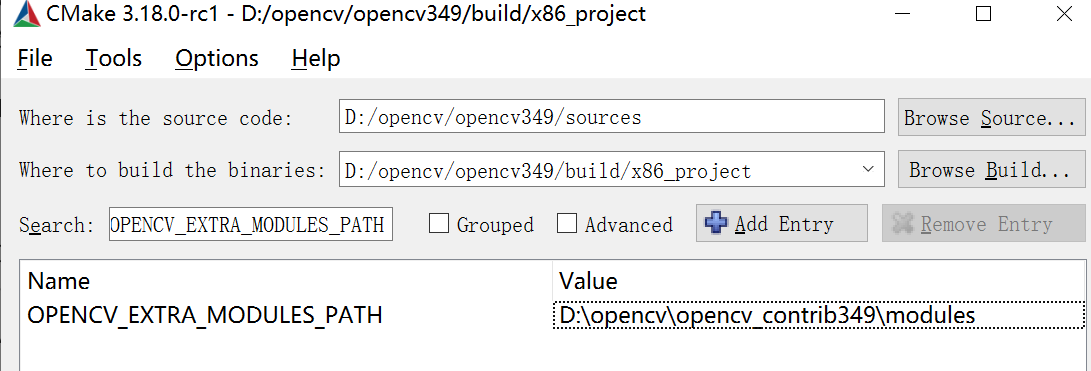 win10+opencv3.4.9+opencv_contrib3.4.9+vs2015下x86/x64环境搭建_opencv4.9contrib-CSDN博客