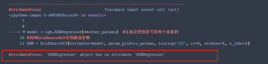 Attribute Error :XGBRegressor object has no attribute XGBReressor的解决办法_xgbmodel' object has no ...